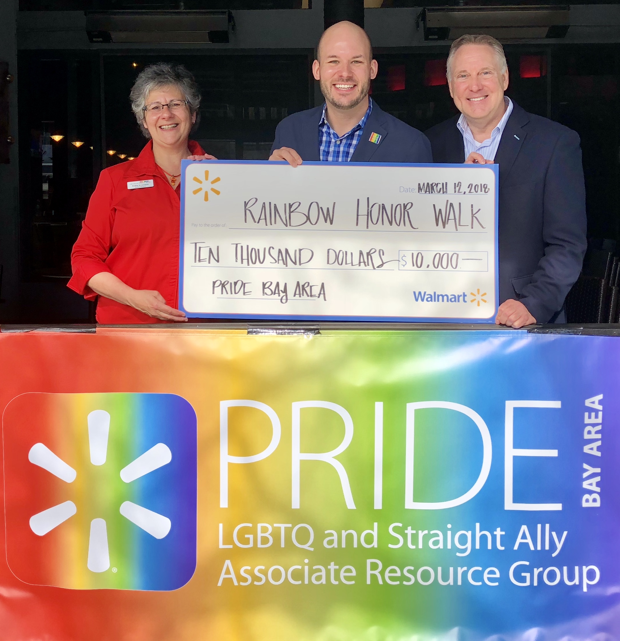 Walmart PRIDE Associate Resource Group donates $10,000 to the Rainbow ...